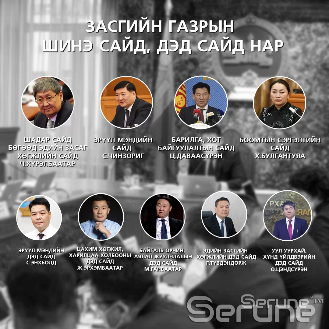 ТАНИЛЦ Засгийн газрын шинэ сайд дэд сайд нар Serune Mn Ёс зүйтэй